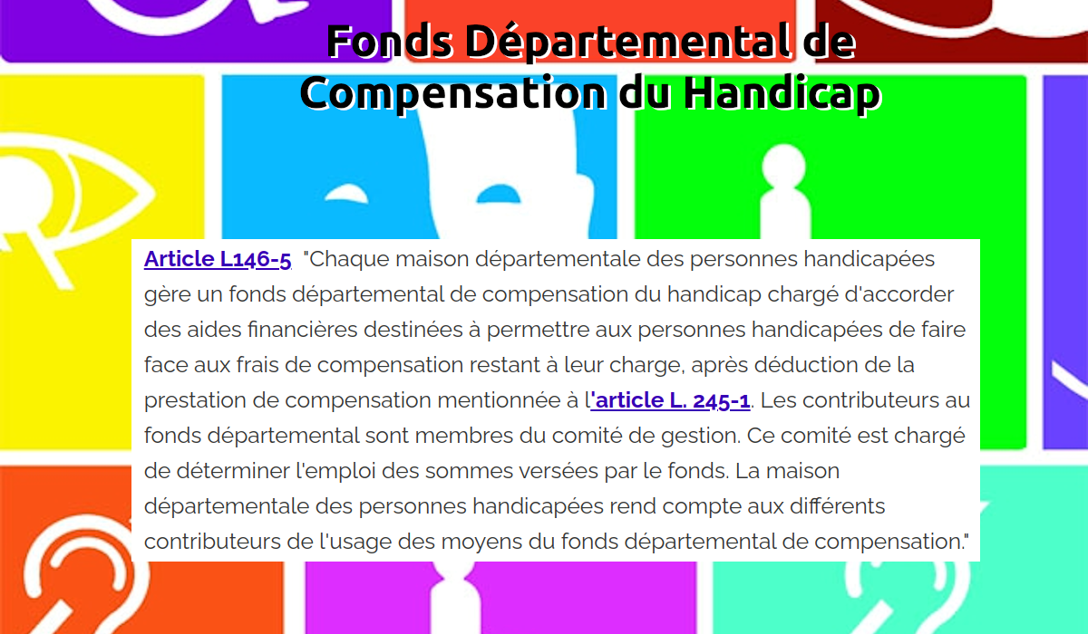 Fonds Départemental de Compensation du Handicap - Mon dossier FDC