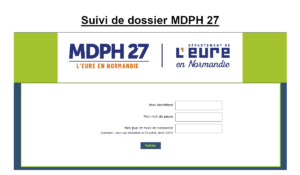 Suivi dossier MDPH 27 en ligne | Connexion Eure en Normandie