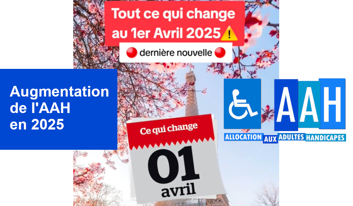 Augmentation AAH 2025 - Revalorisation au 1er Avril 2025