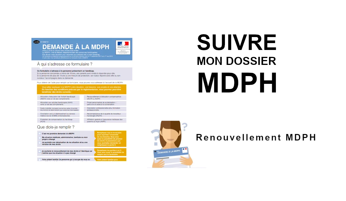 Suivi dossier MDPH Renouvellement - Droits au handicap